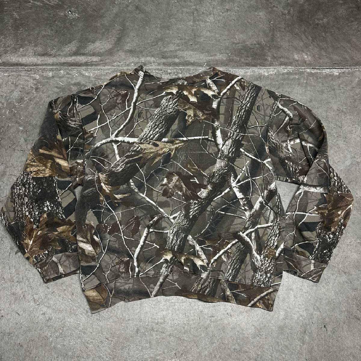 CORNER PRINTING | Liberty/USED - Real Tree Camo Crewneck Sweat (品番CU107)